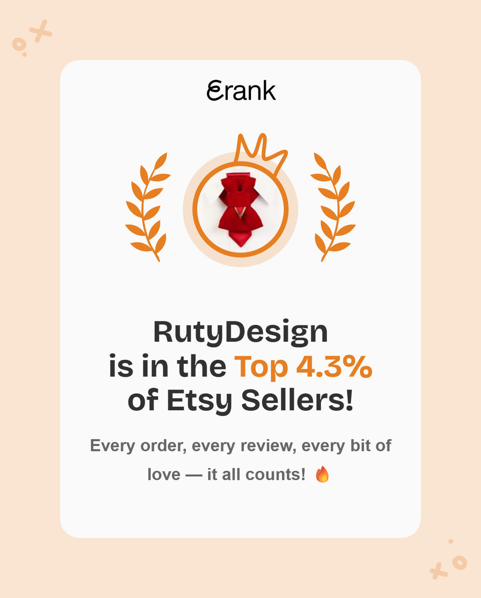 Ruty Design Earns Top Etsy Sellers Badge